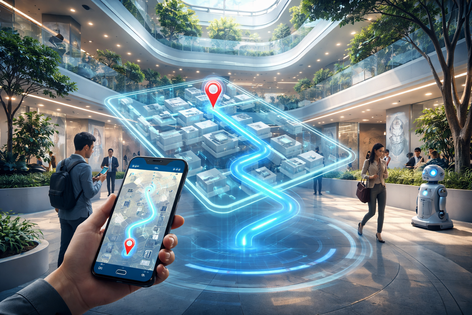 AI Indoor Navigation for Smart Buildings & Complex Facilities